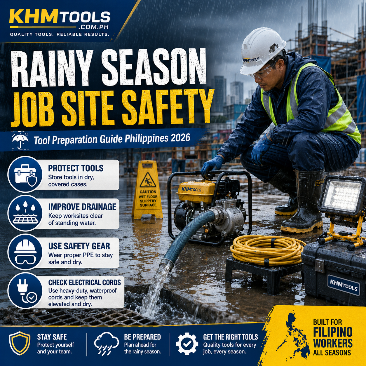Rainy Season Job Site Safety Guide Philippines 2026 – KHM Megatools Corp.
