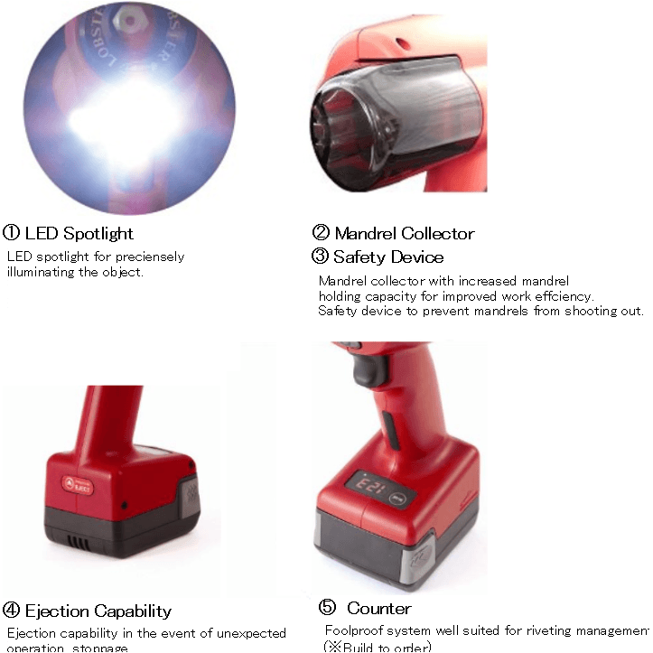 Lobster R1B2 14.4V Cordless Riveter / Rivet Gun