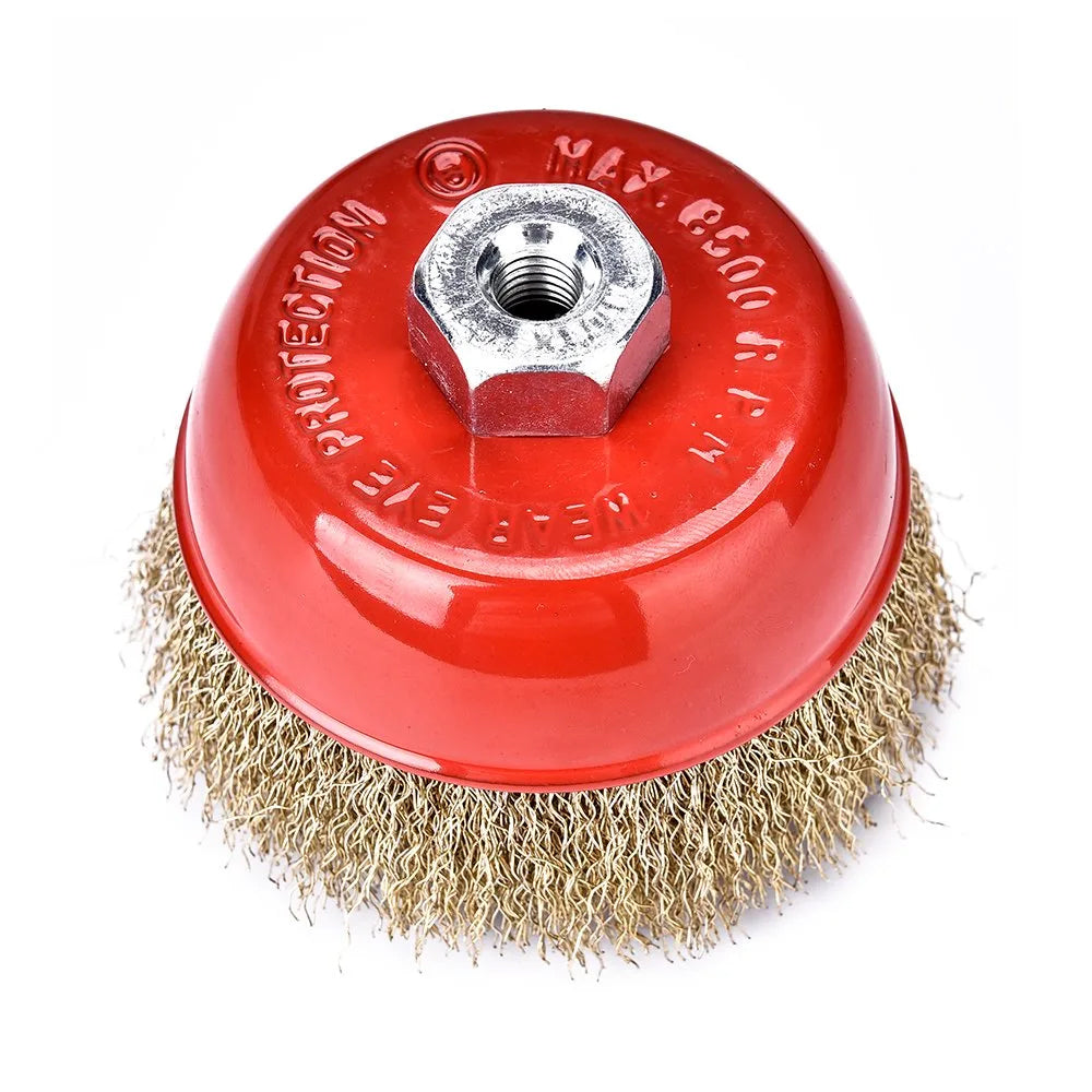 MPT Crimped Wire Cup Brush w/ Nut – KHM Megatools Corp.