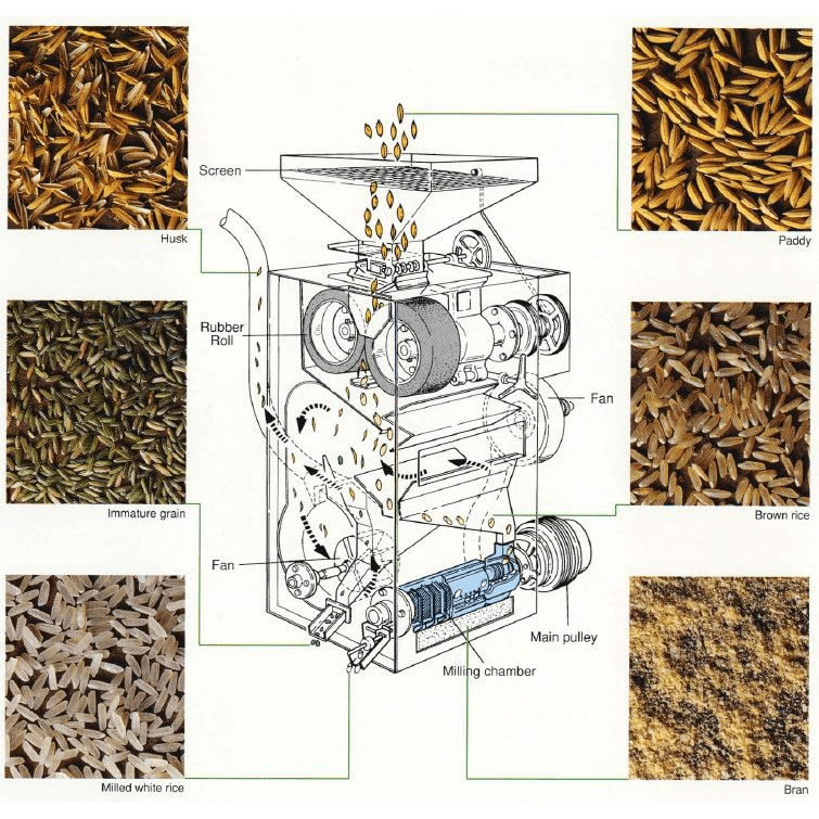 Satake SB10D Rice Mill Machine / Rice Pearler with Husker – KHM ...
