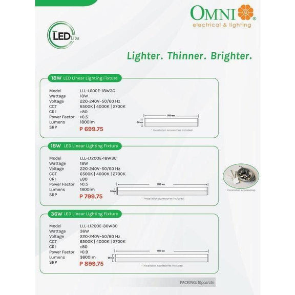Omni LED Linear Lighting Fixture Light – KHM Megatools Corp.