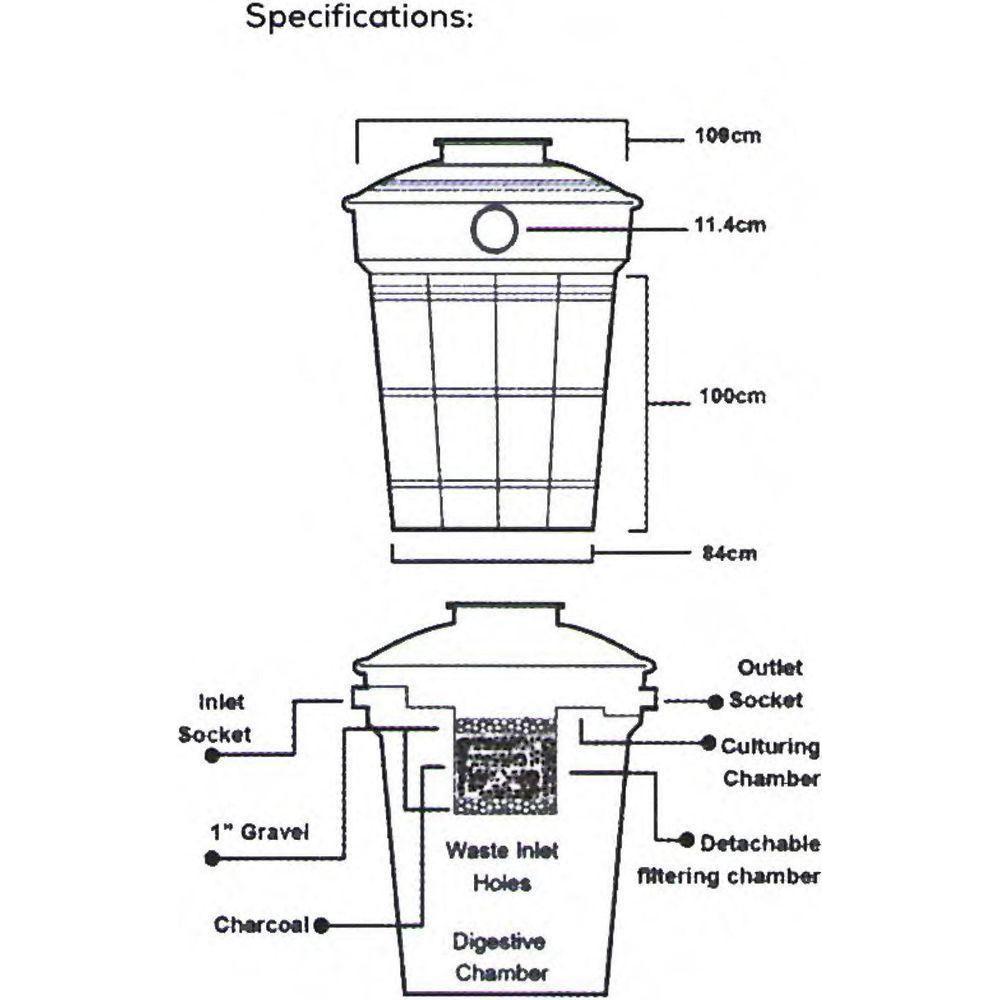 Bestank ST-1000 Purifying Septic Tank