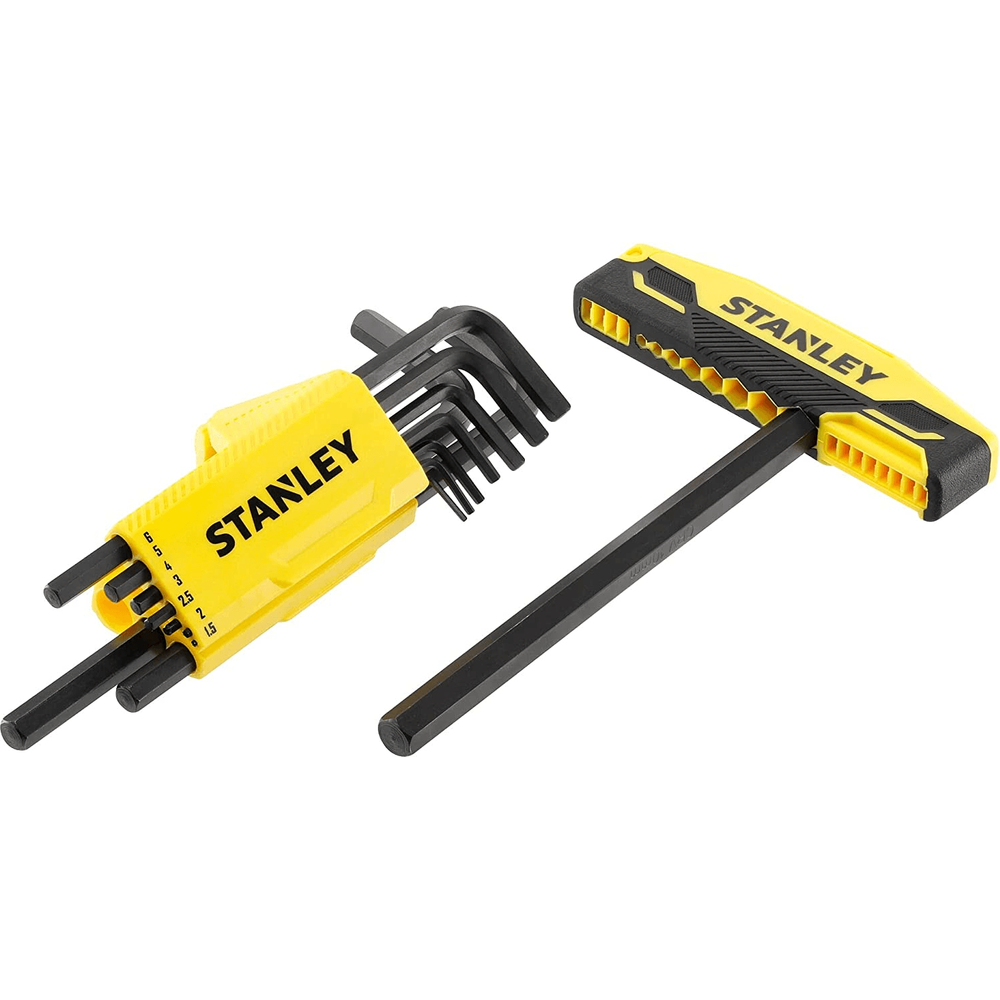 Stanley Hexagonal Allen Wrench Key - Ball End Tip (With T-Handle)