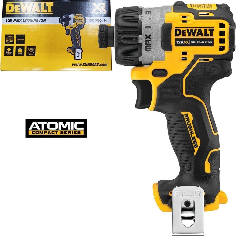 Dewalt DCF601N 12V Cordless Screwdriver 1/4 8Nm (Atomic) [Bare]