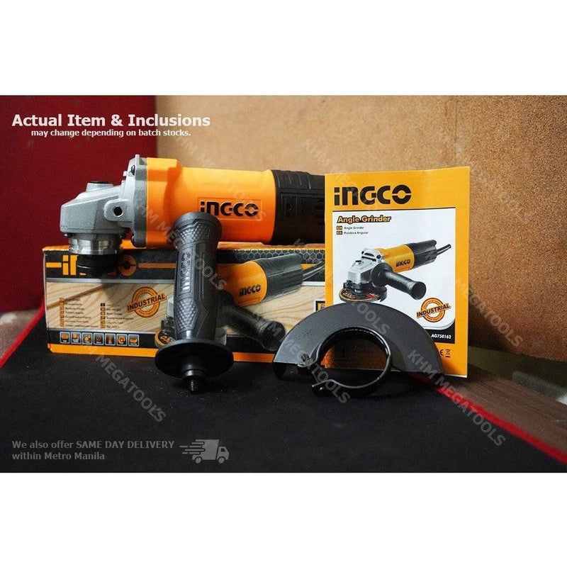 Ingco AG750162 / AG750282 Angle Grinder 4" 750W [SS]