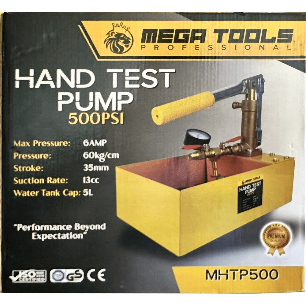 Megatools MHTP500 Hand Pressure Test Pump
