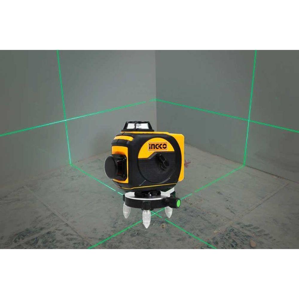 Ingco HLL255245 3D x 360° Line Laser Level (Green) [4000 mAh]