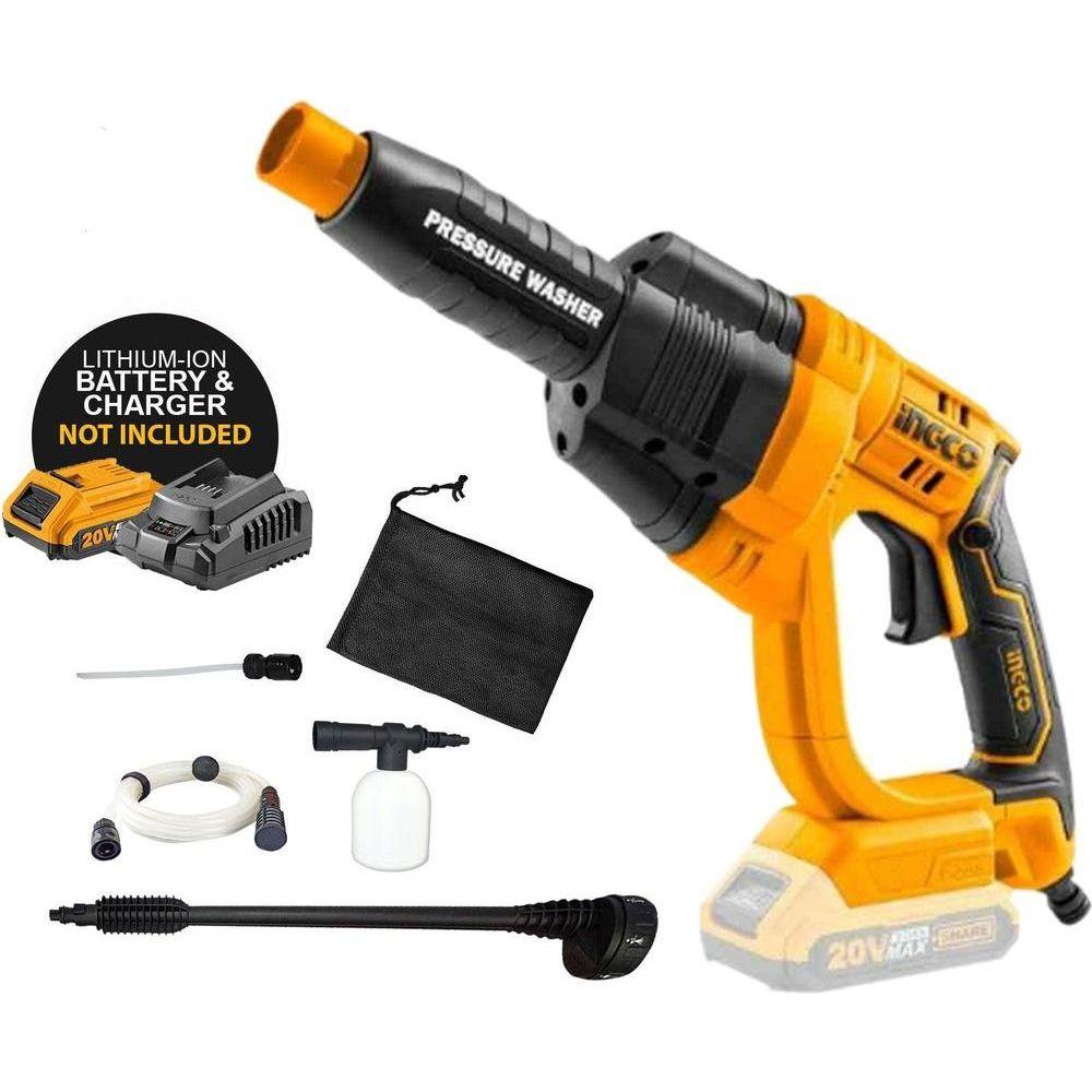 Ingco CPWLI2008 20V Cordless Li-Ion Pressure Washer