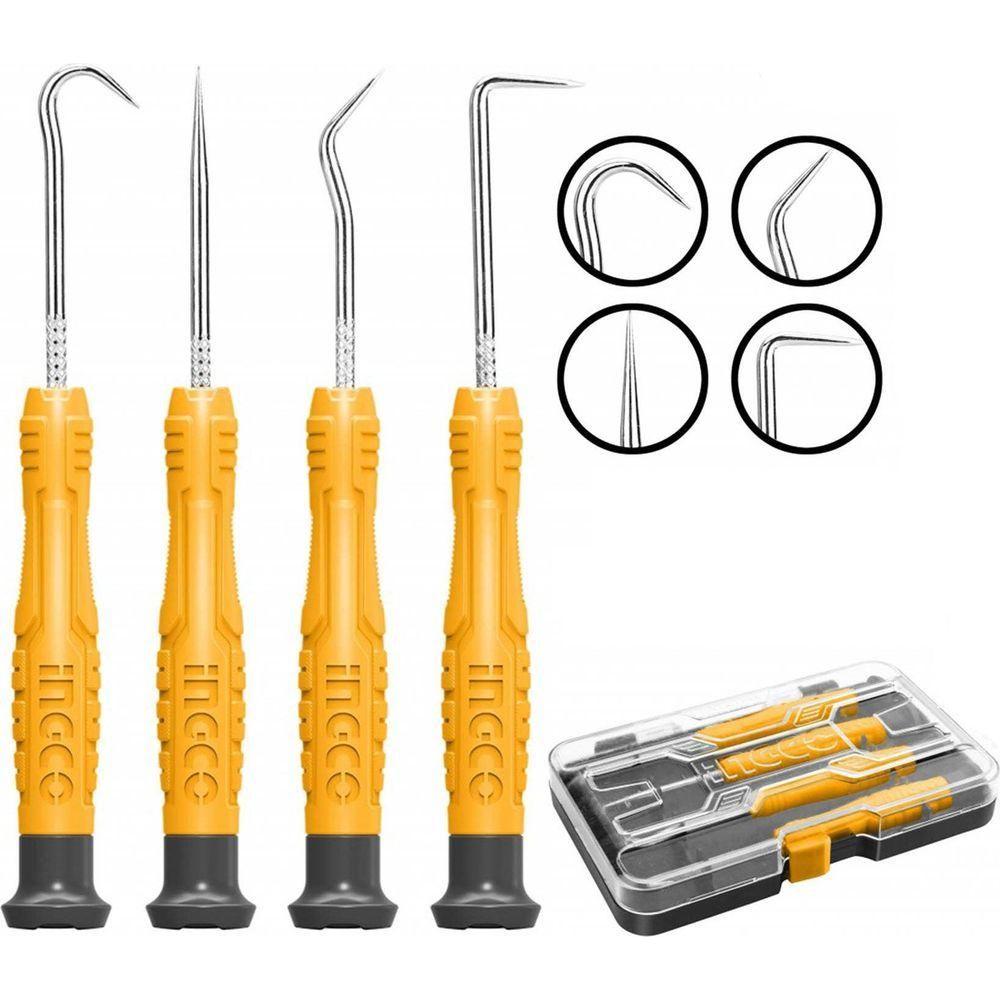 Ingco HKPHS0401 4pcs Pick and Hook Set