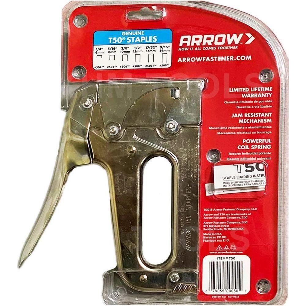 Arrow T50 Heavy Duty Staple Gun / Gun Tacker