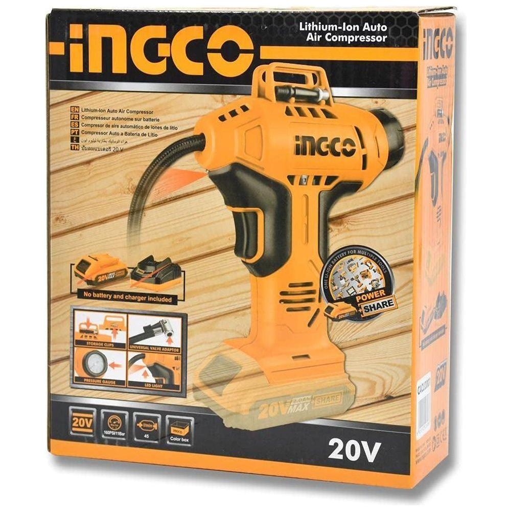 Ingco CACLI1201 20V Cordless Inflator (Bare)