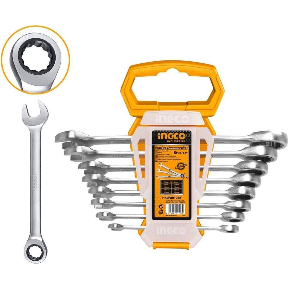 Ingco Ratchet Spanner / Ratcheting Wrench Set