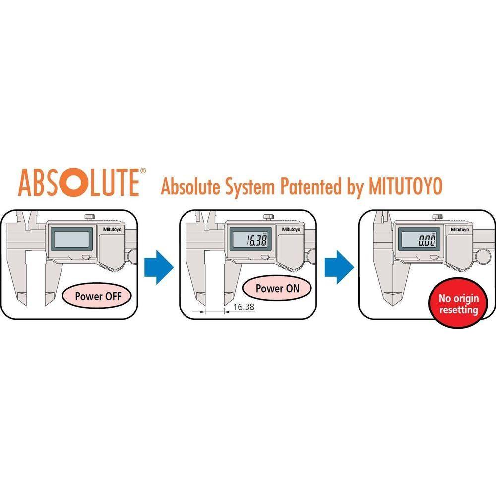 Mitutoyo 500-762-20 Coolant Proof Digimatic (Digital) Caliper 'IP67 Ab