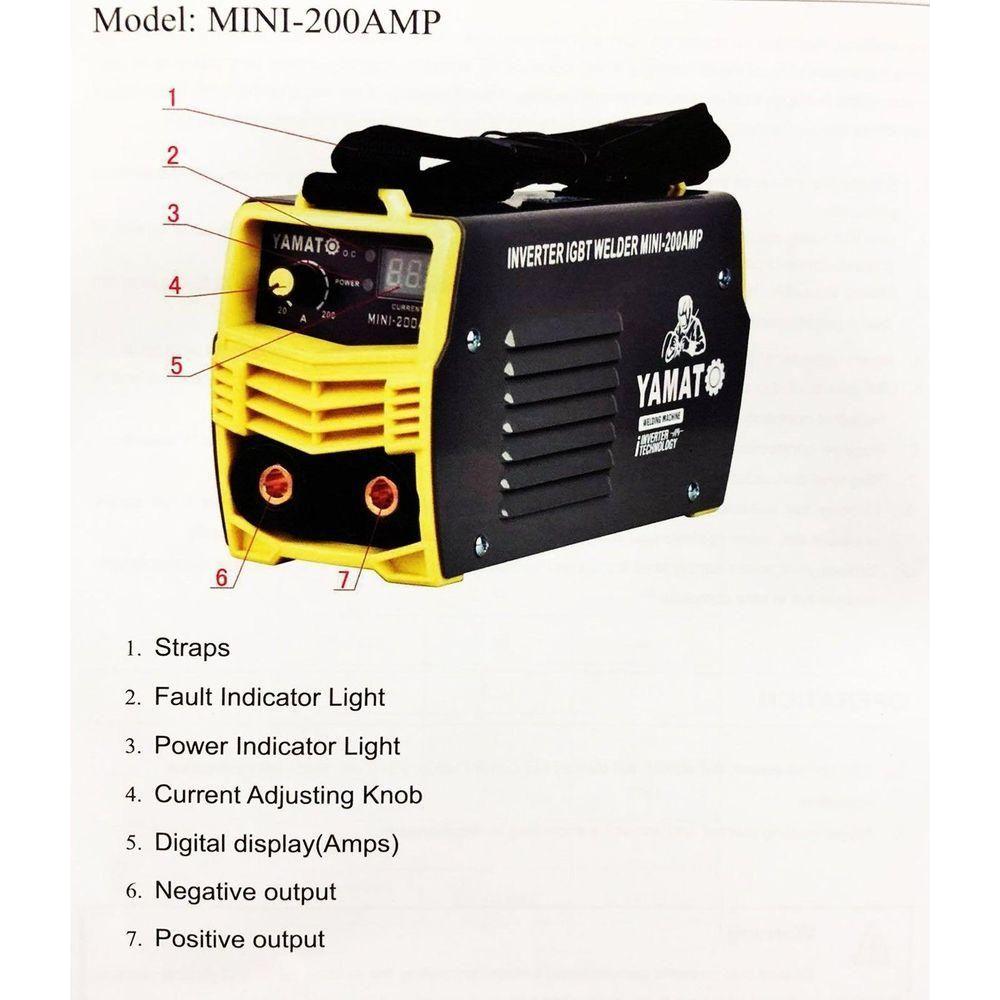 Yamato MINI-200AMP DC Inverter Welding Machine