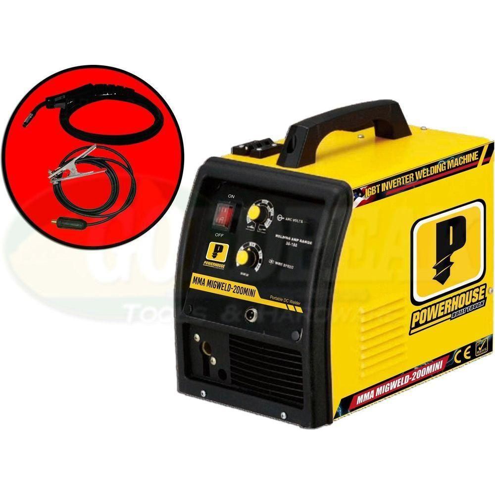 Powerhouse MIGWELD-200 MINI MIG Welding Machine (Fluxcored)