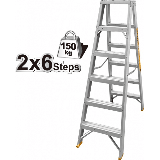 Ingco Double Sided Aluminum A-type Ladder