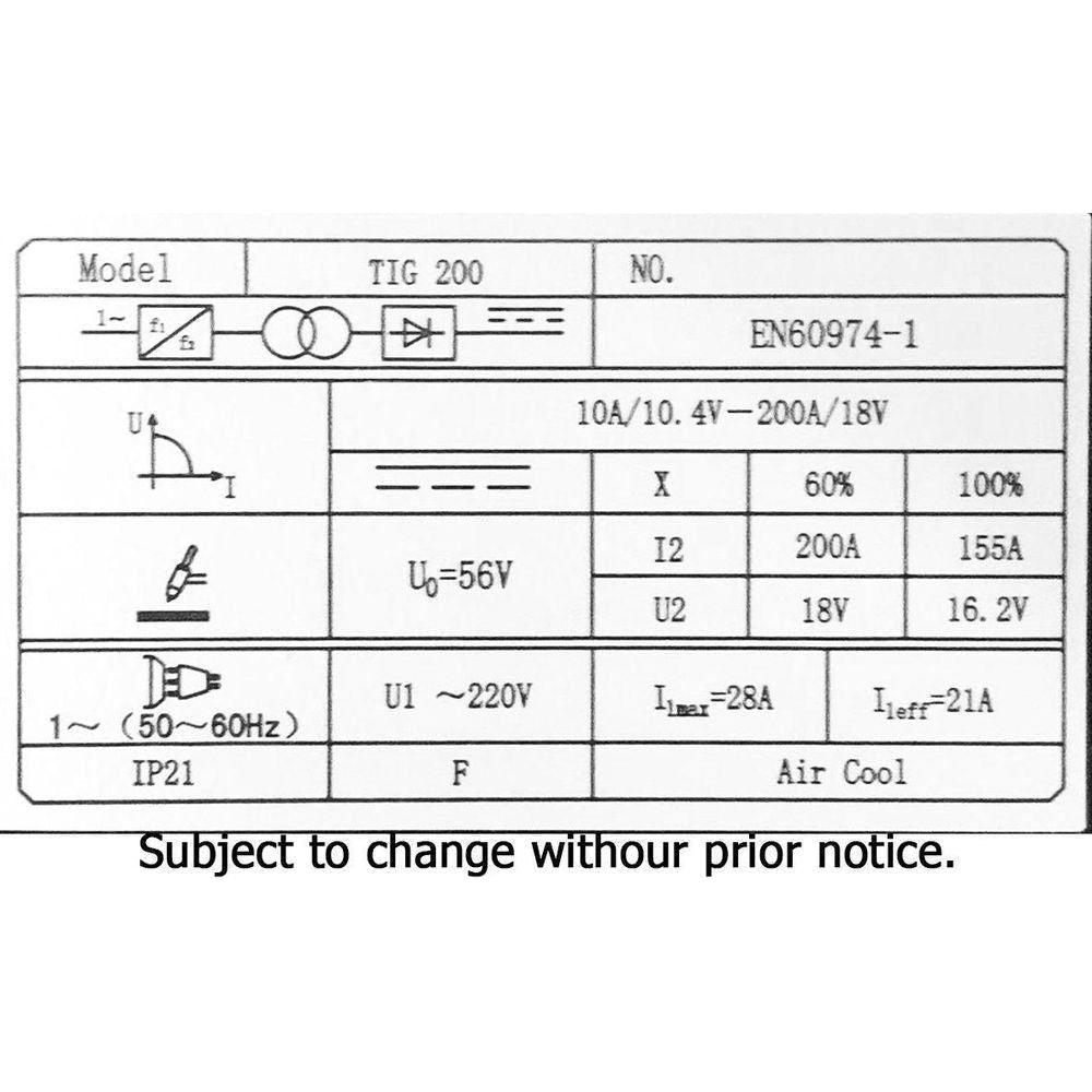 Hitronic TIG 200CT / 200A Welding Machine 2in1 TIG ARC