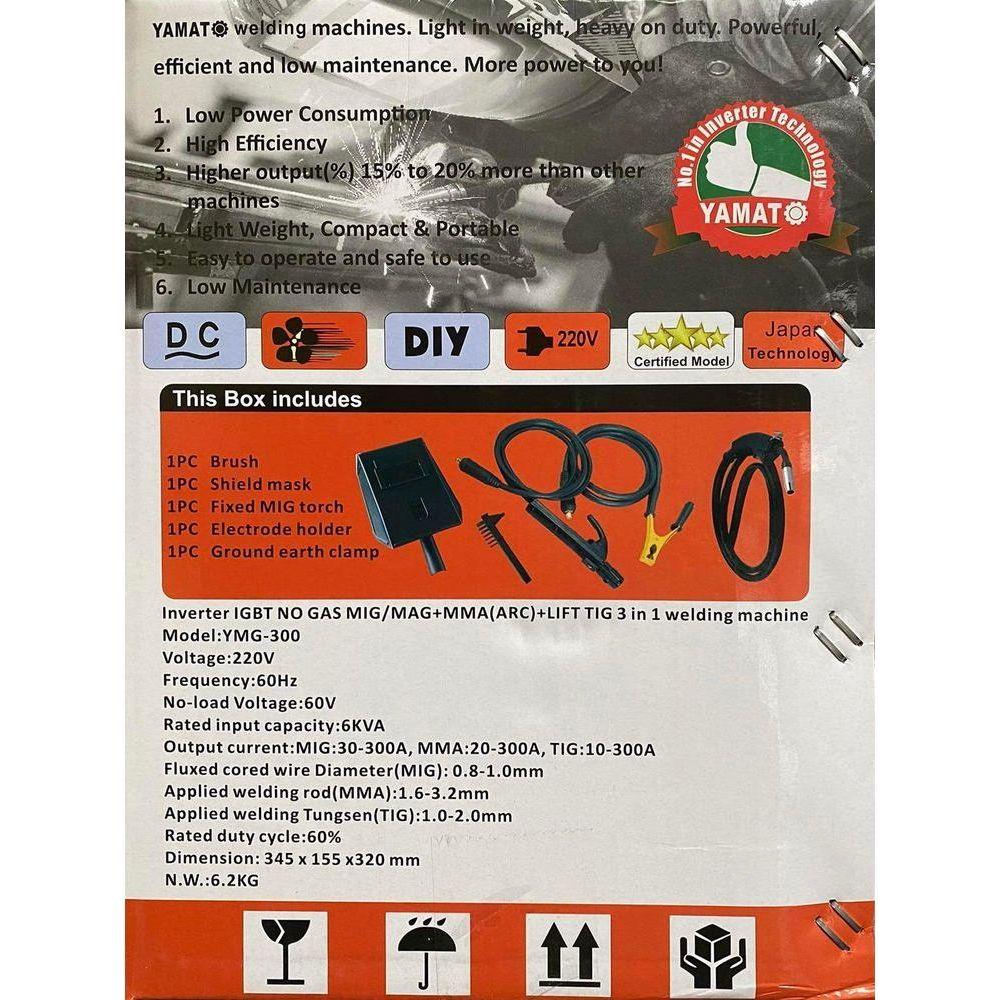 Yamato YMG-300 3in1 DC Inverter Multi Process Welding Machine (MIG,ARC
